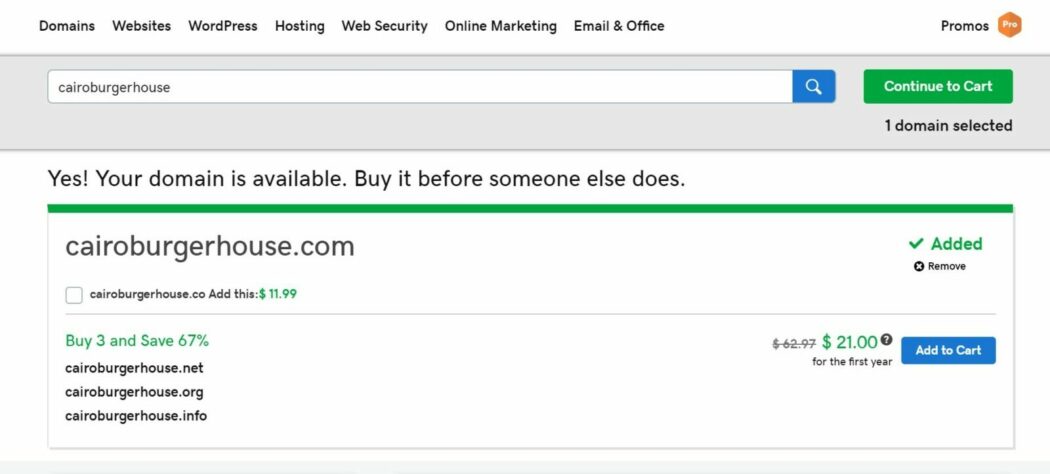 How to buy a domain name in 3 steps - GoDaddy Resources - UAE English