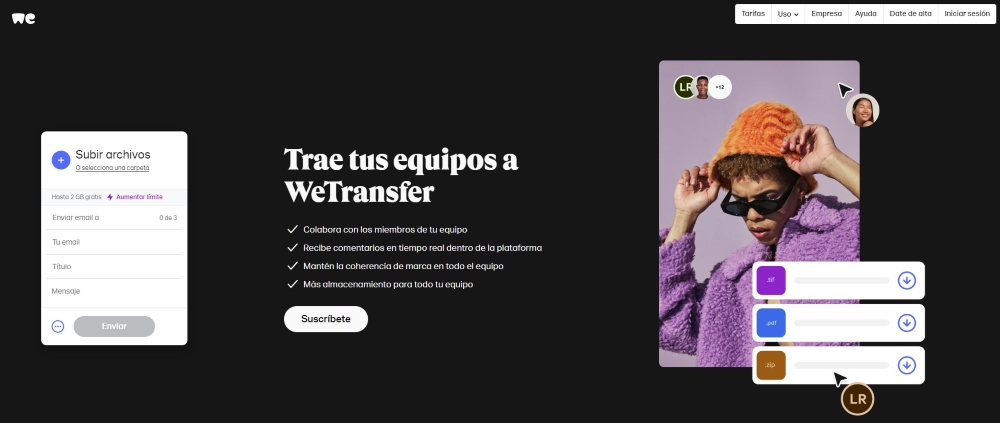 ¿Qué es WeTransfer y cómo funciona?