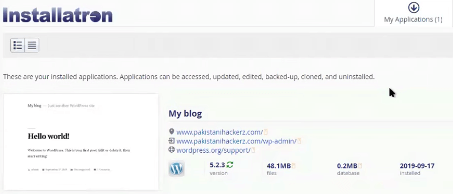 ¿Cómo usar Installatron para instalar aplicaciones en cPanel? - GoDaddy Resources - LATAM